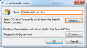 Count the Total Number of Incoming Emails Per Day in Outlook - Airiam